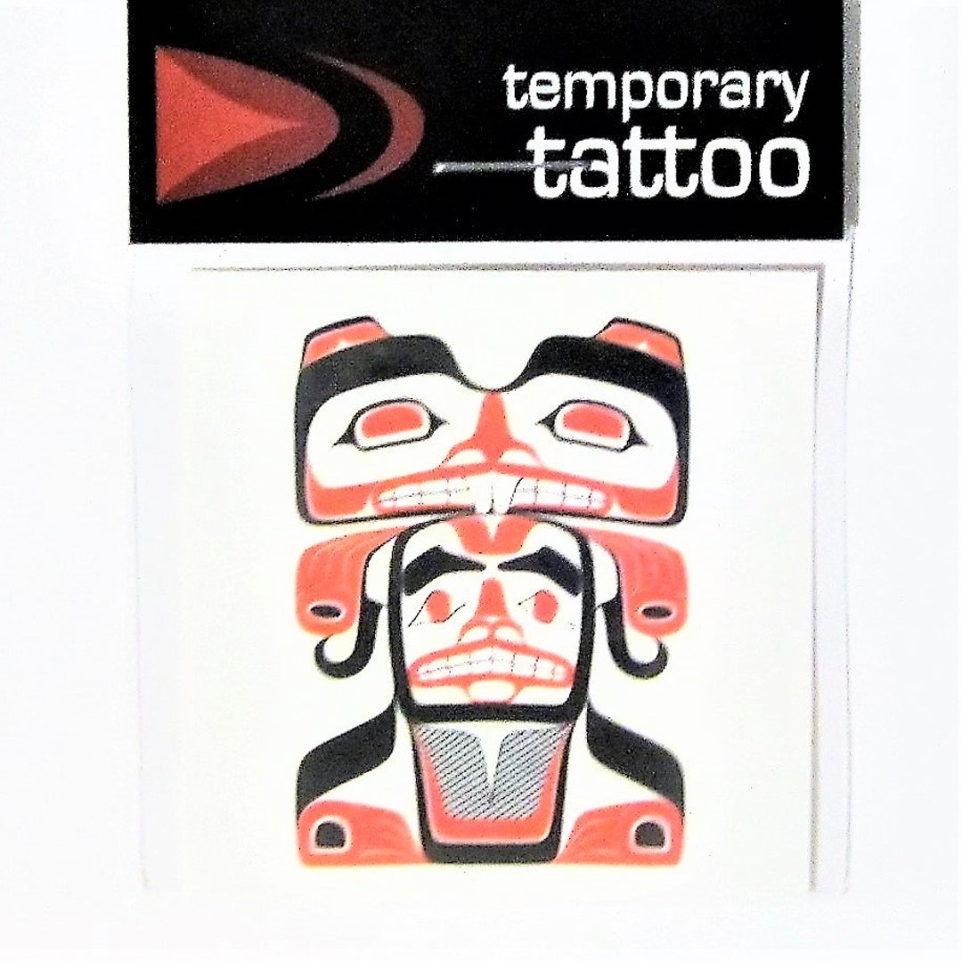 Haida First Nation 'beaver' Temporary Tattoo West Coast Native ...