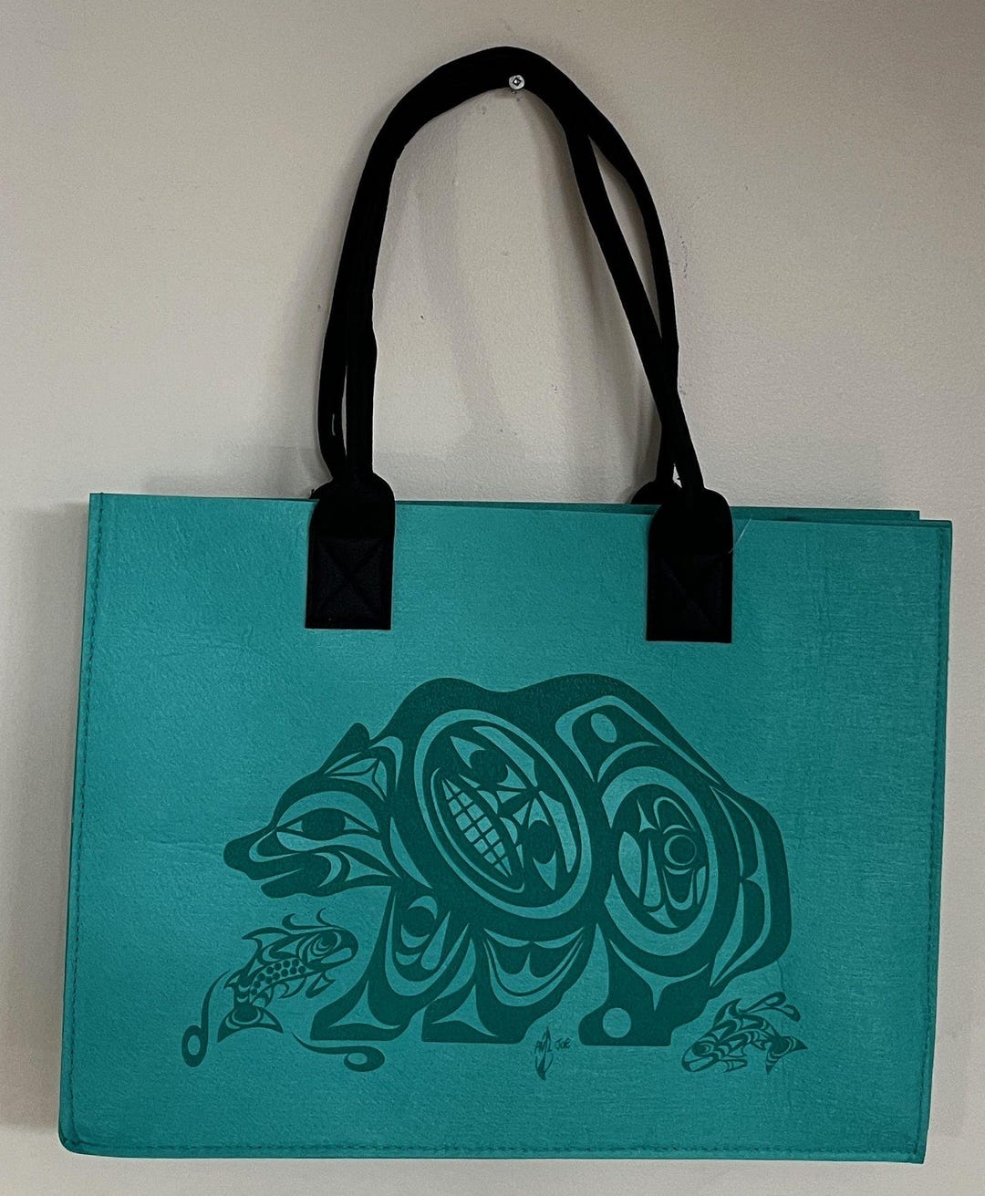 Coast Salish First Nations 'bear and the Salish People' Felt Shopping ...