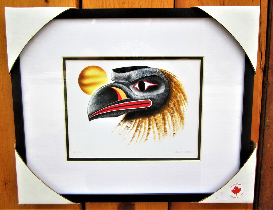 Cree First Nation 'raven' Contemporary Subarctic Woodlands Native ...