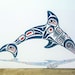 Coast Salish First Nation 'dolphin' Contemporary Pacific North West ...