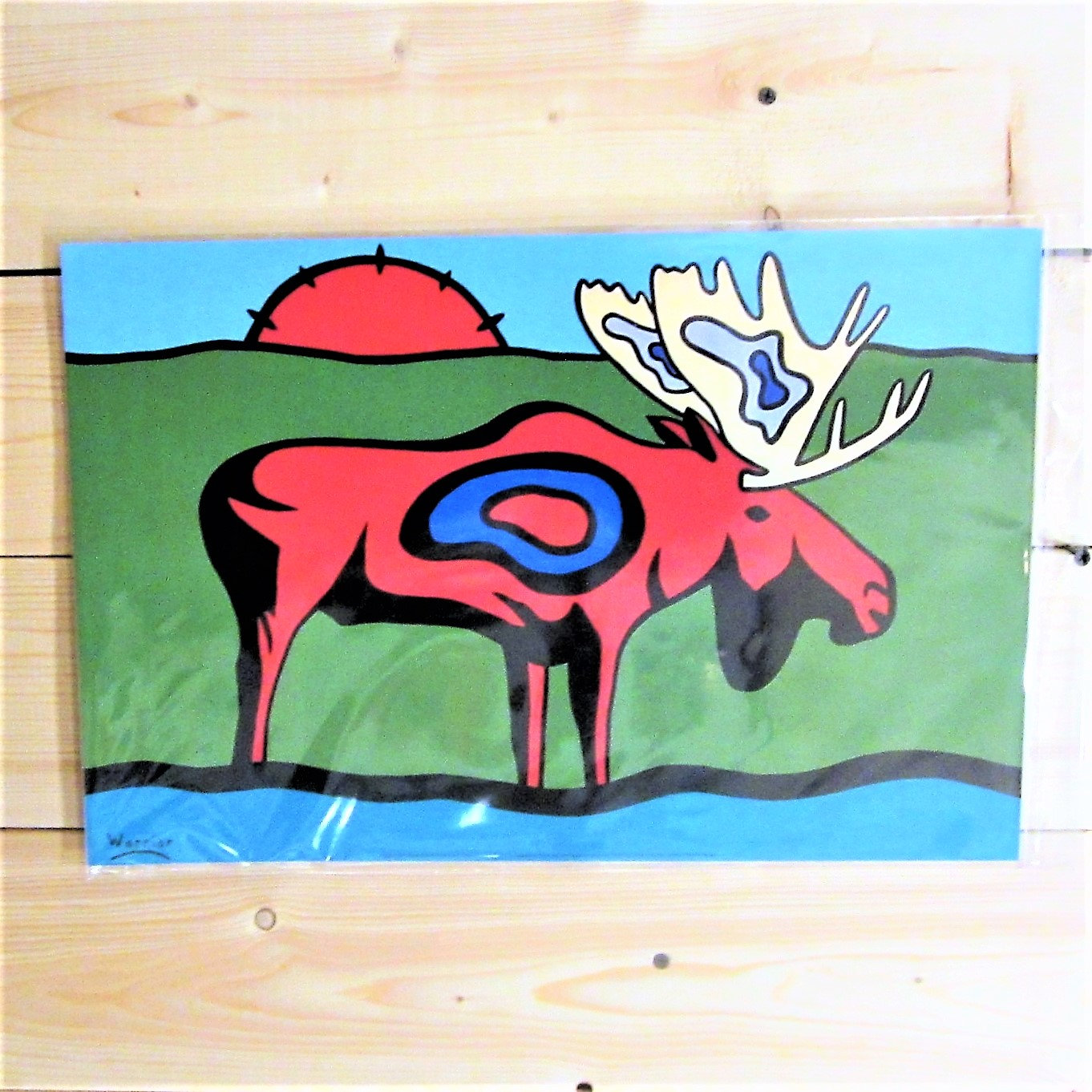 Mi'kmaq First Nation 'Moose Spirit' Zeitgenössisches Östliches Waldland ...