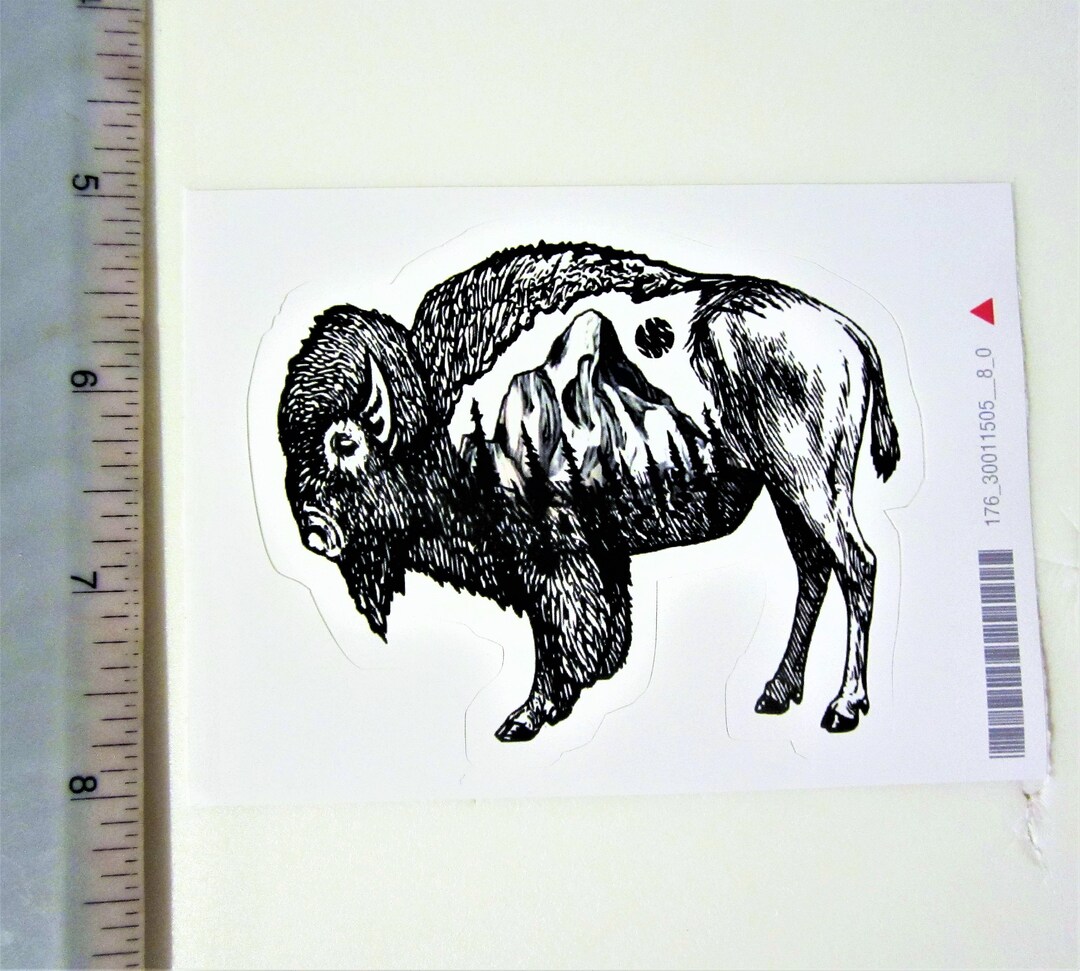 First Nations ''bison'' Sticker Decal Native Westcoast Indigenous Art ...
