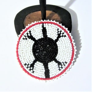 Native American First Nations Hand Beaded Pow Wow Sew on Medallion ...