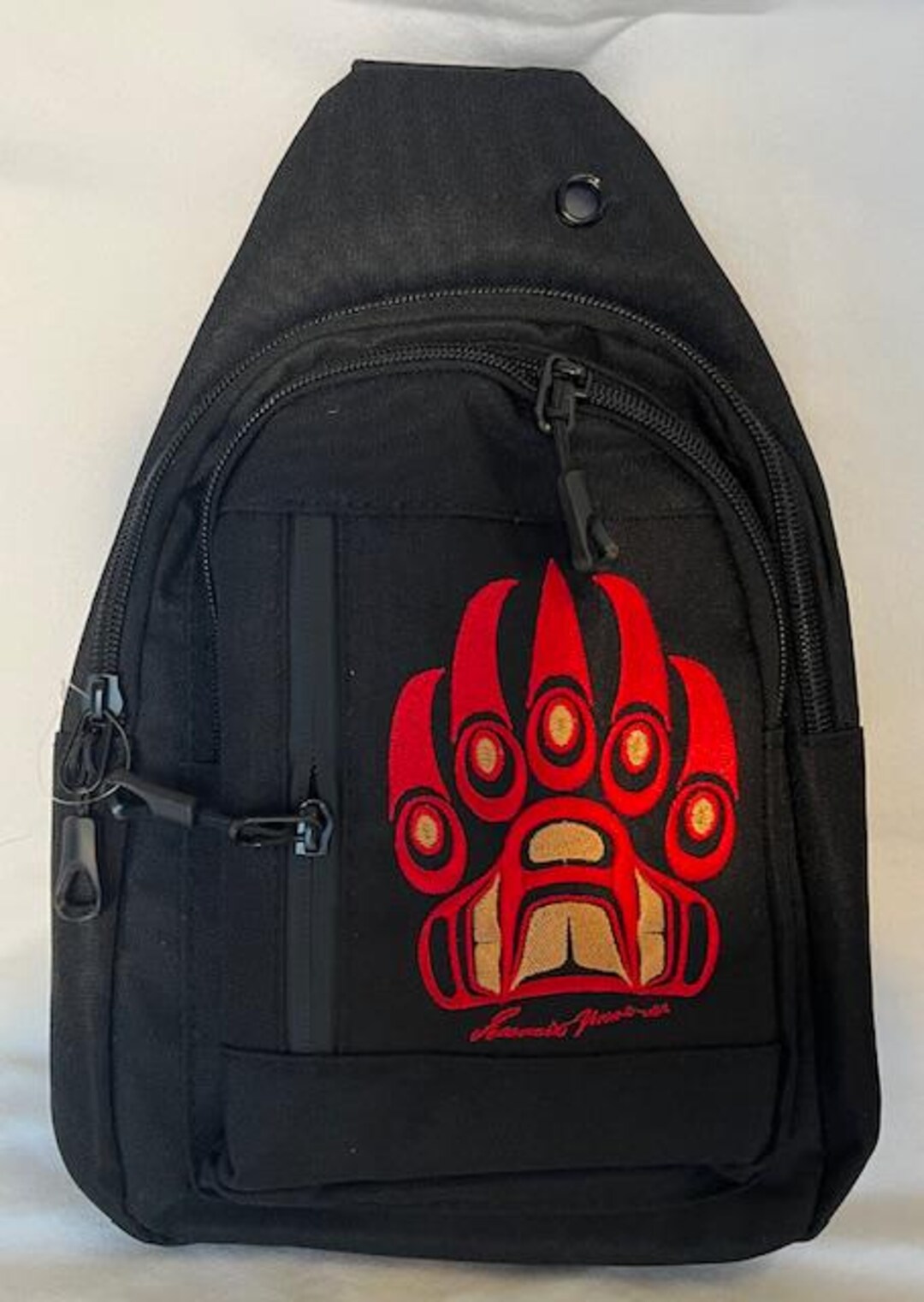 Coast Salish First Nation 'paw' Sling Bag Pacific North West Native ...