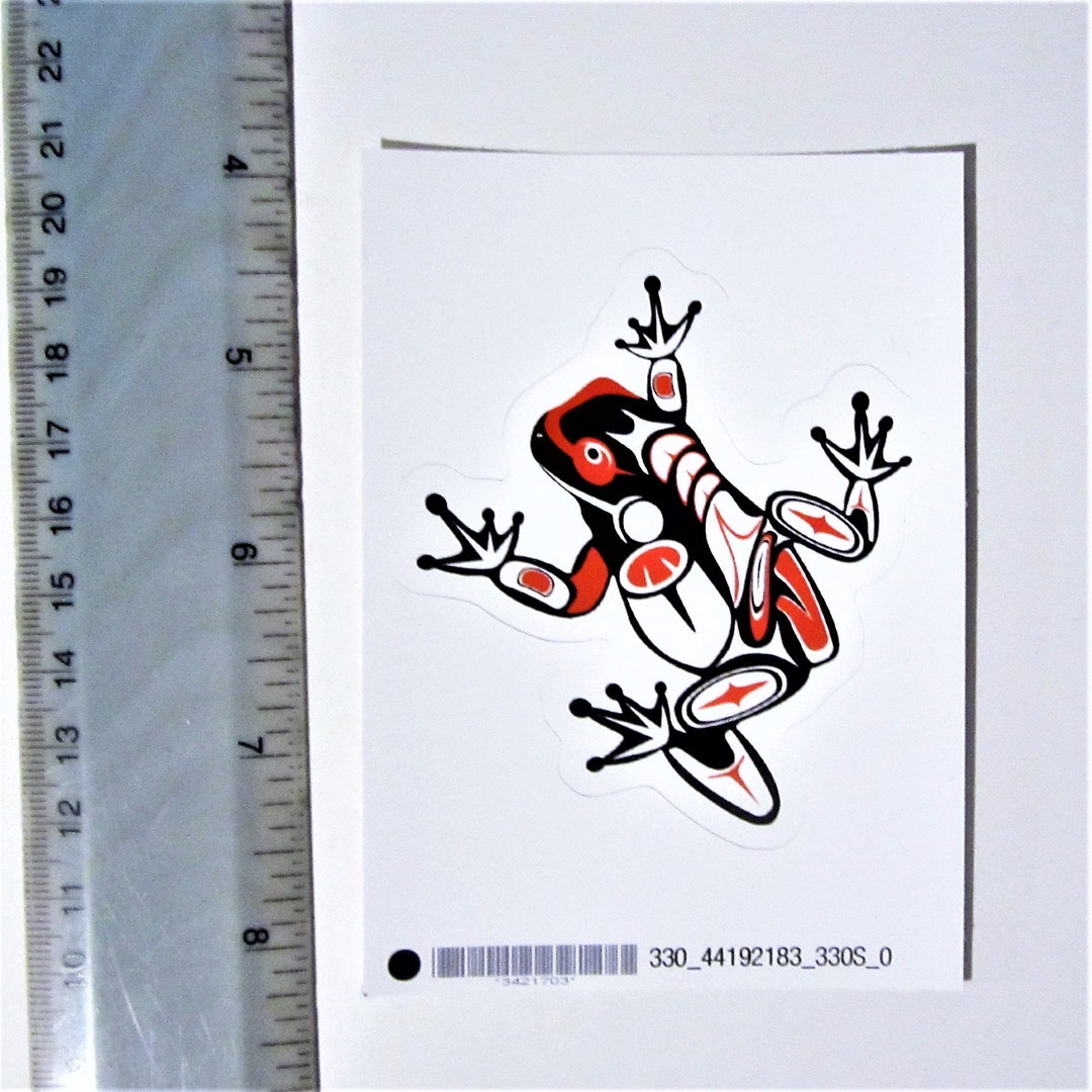 Pacific North West First Nations ''frog'' Sticker Decal Native ...