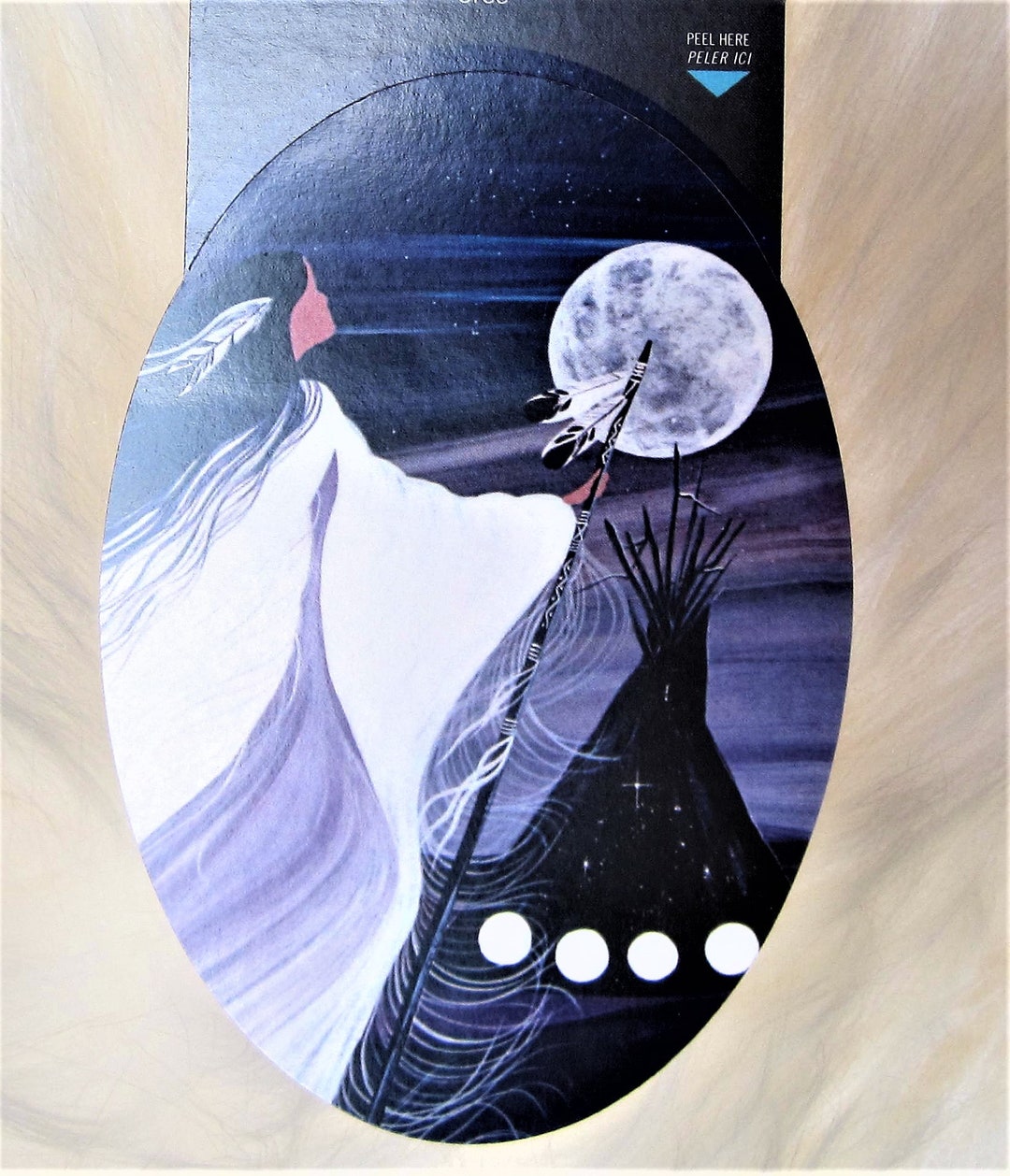 First Nations Native Cree November Moon Vinyl Sticker Decal Indian Art ...