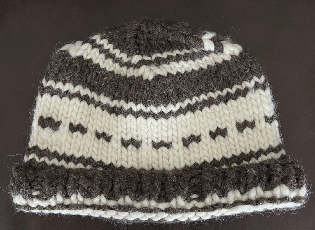 Coast Salish Cowichan First Nation 'form Line' Knit Adult Touque Winter ...