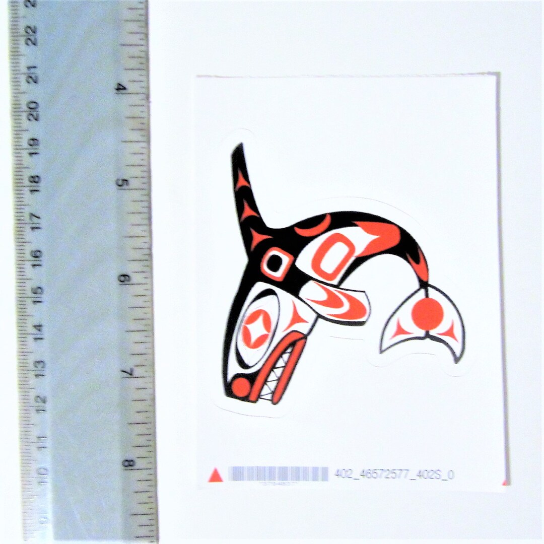 First Nations ''orca'' Sticker Decal Pacific North West Native ...