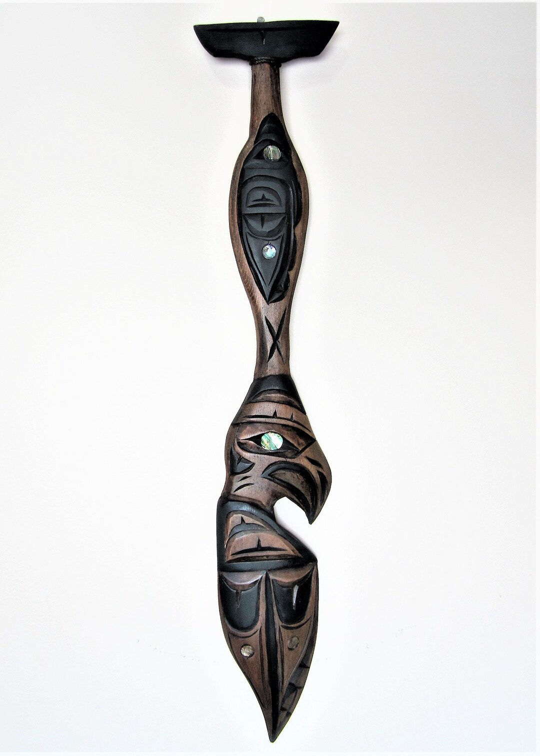 Nuu Chah Nulth First Nation 'eagle' Cedar Paddle Carving Pacific North ...