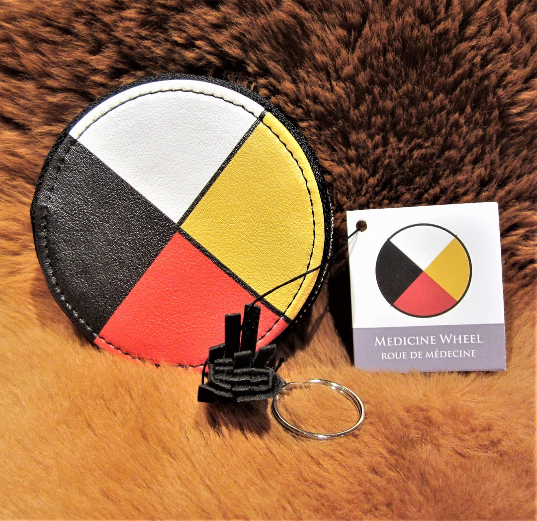 First Nations 'medicine Wheel' Round Coin Purse Wallet Great Plains ...