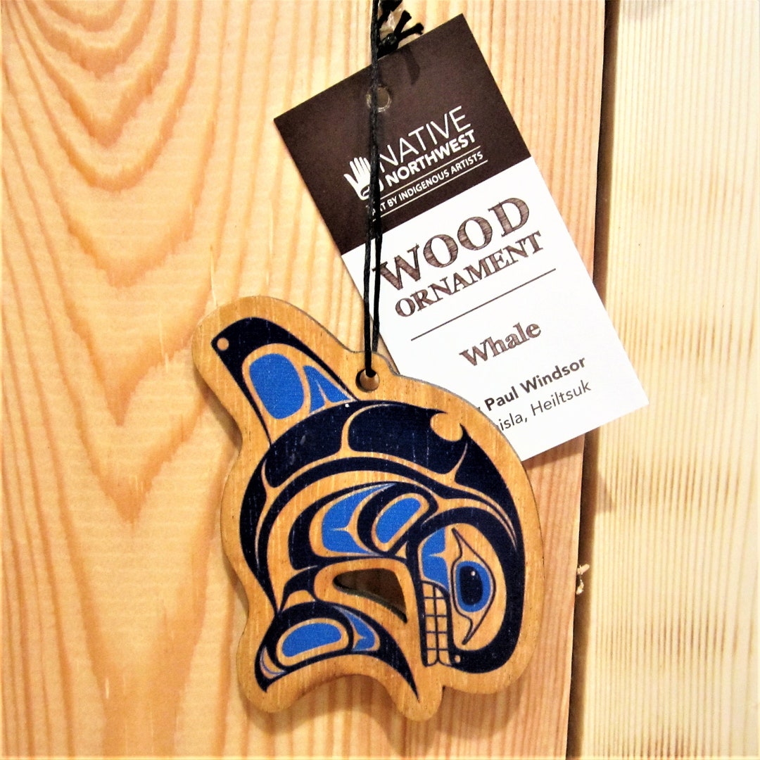Haisla First Nation 'whale' Wood Ornament Pacific North West Coast ...