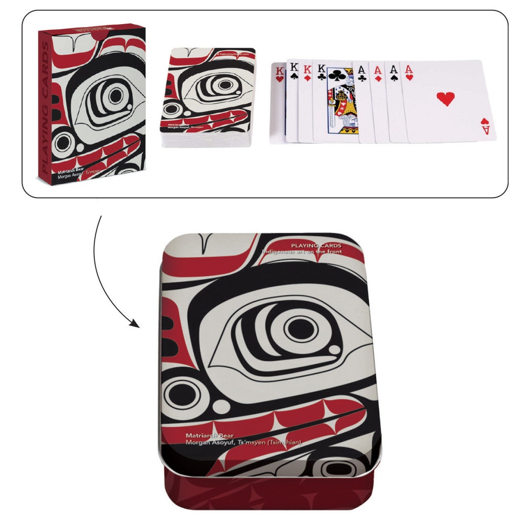 Tsimshian First Nations 'matriarch Bear' Playing Cards Deck Pacific ...