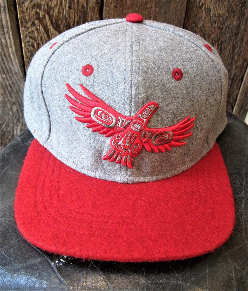 Haida First Nation 'soaring Eagle' Snapback Ball Cap Hat Pacific North ...