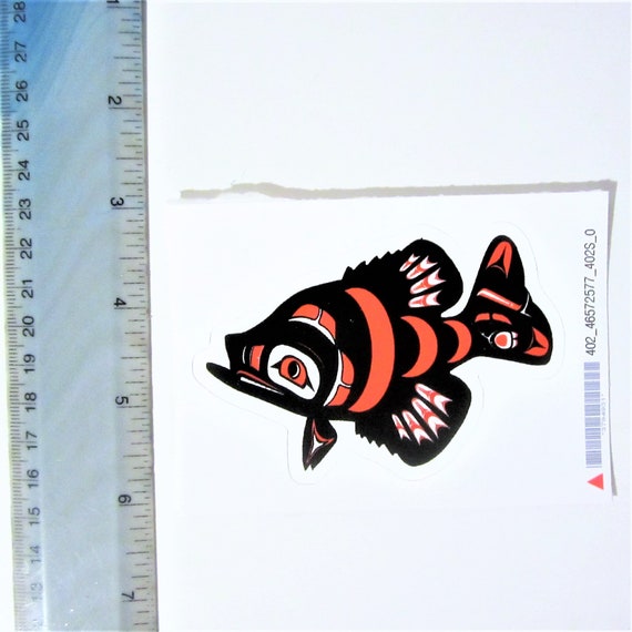 First Nations ''red Snapper'' Sticker Decal - Etsy
