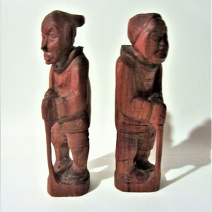 Vintage Greenland Inuit ''man & Woman'' Wood Carving Arctic Native ...