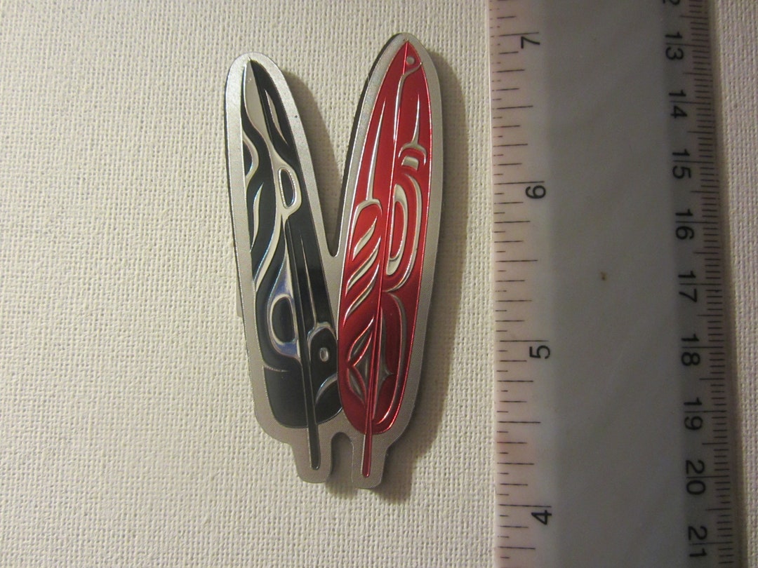 First Nations Native Eagle Feathers Haida West Coast Stick on Fridge ...