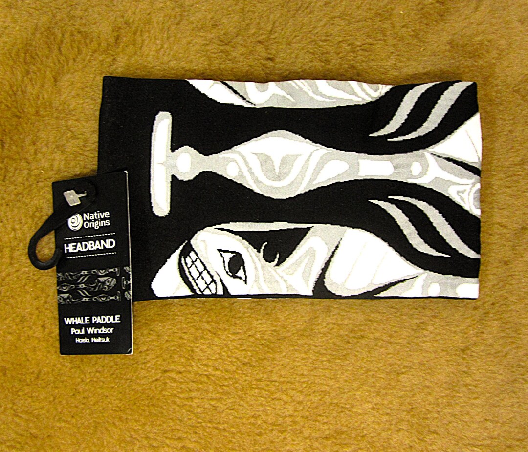 Haisla Heiltsuk First Nation 'whale Paddle' Stretchable Headband ...
