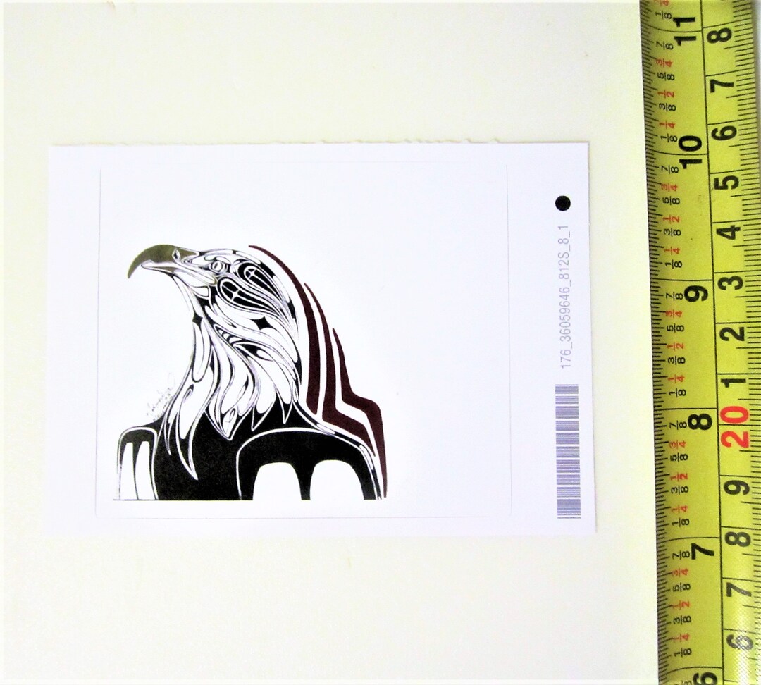 First Nations ''hawk' Sticker Decal West Coast Native Indigenous Art - Etsy