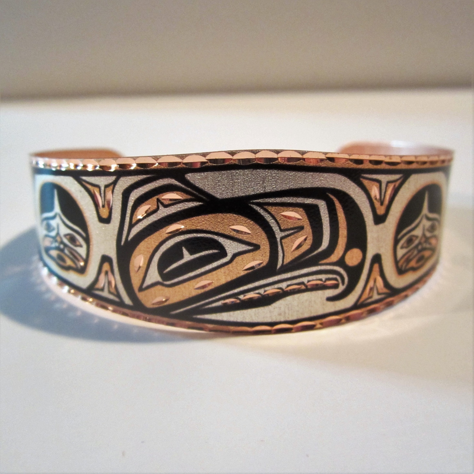 First Nations 'eagle' Copper Bracelet Pacific North West Coast Native ...