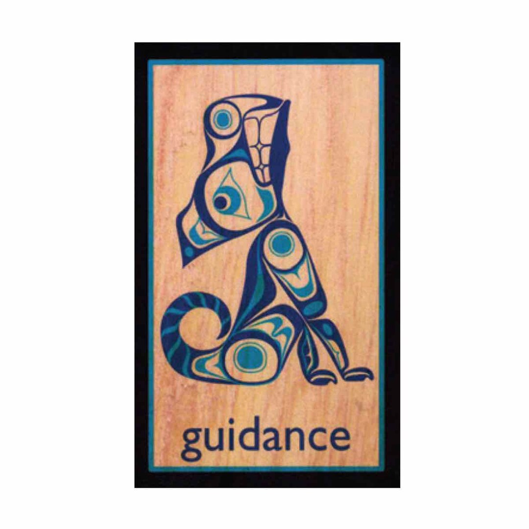 Haida First Nation 'wolf Guidance' Stick on Fridge Wood Magnet Pacific ...