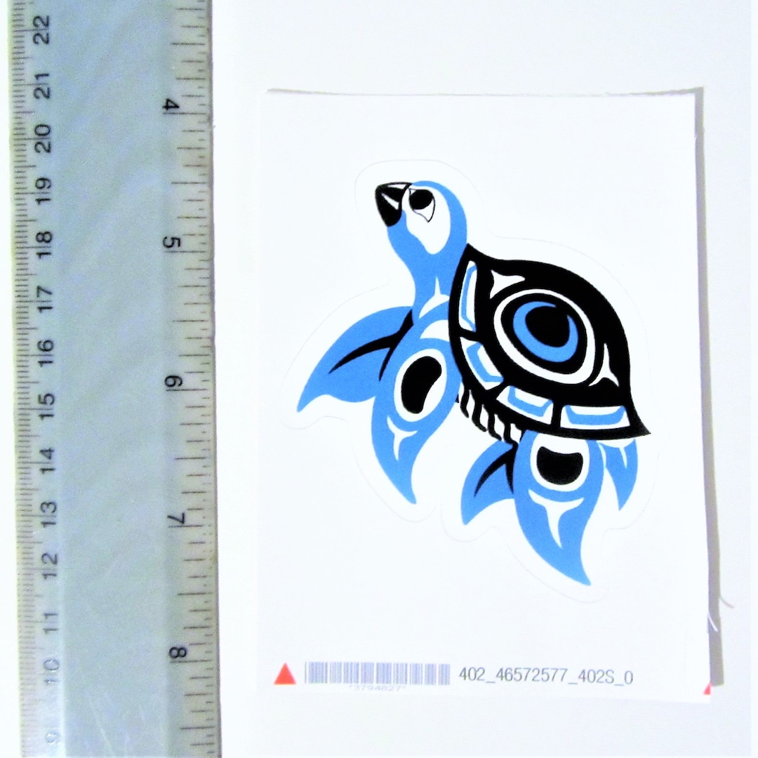 First Nations ''snapping Turtle'' Sticker Decal Pacific North West ...