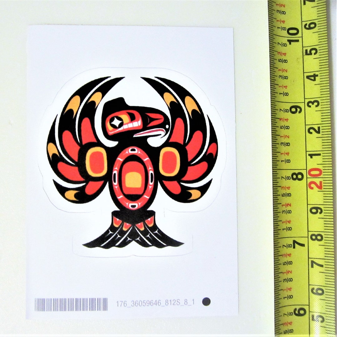 First Nations ''thunderbird' Sticker Decal West Coast Native Indigenous ...