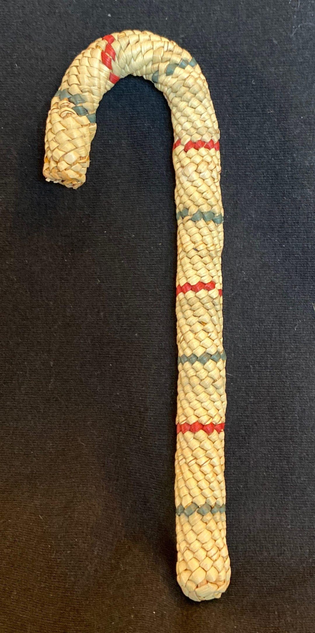 Nuu Chah Nulth First Nation 'candy Cane' Bear Grass Hand Woven Ornament ...