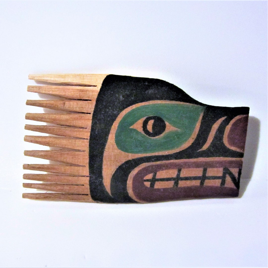 Kwakiutl ''bear'' Hair Comb West Coast First Nations Indigenous Native ...