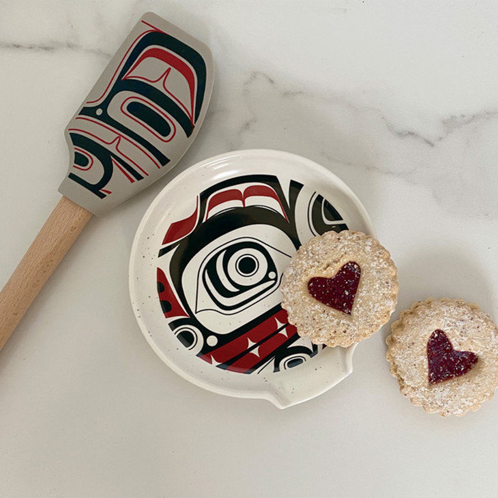 Tsimshian First Nation 'matriarch Bear' Ceramic Spoon Rest Pacific ...