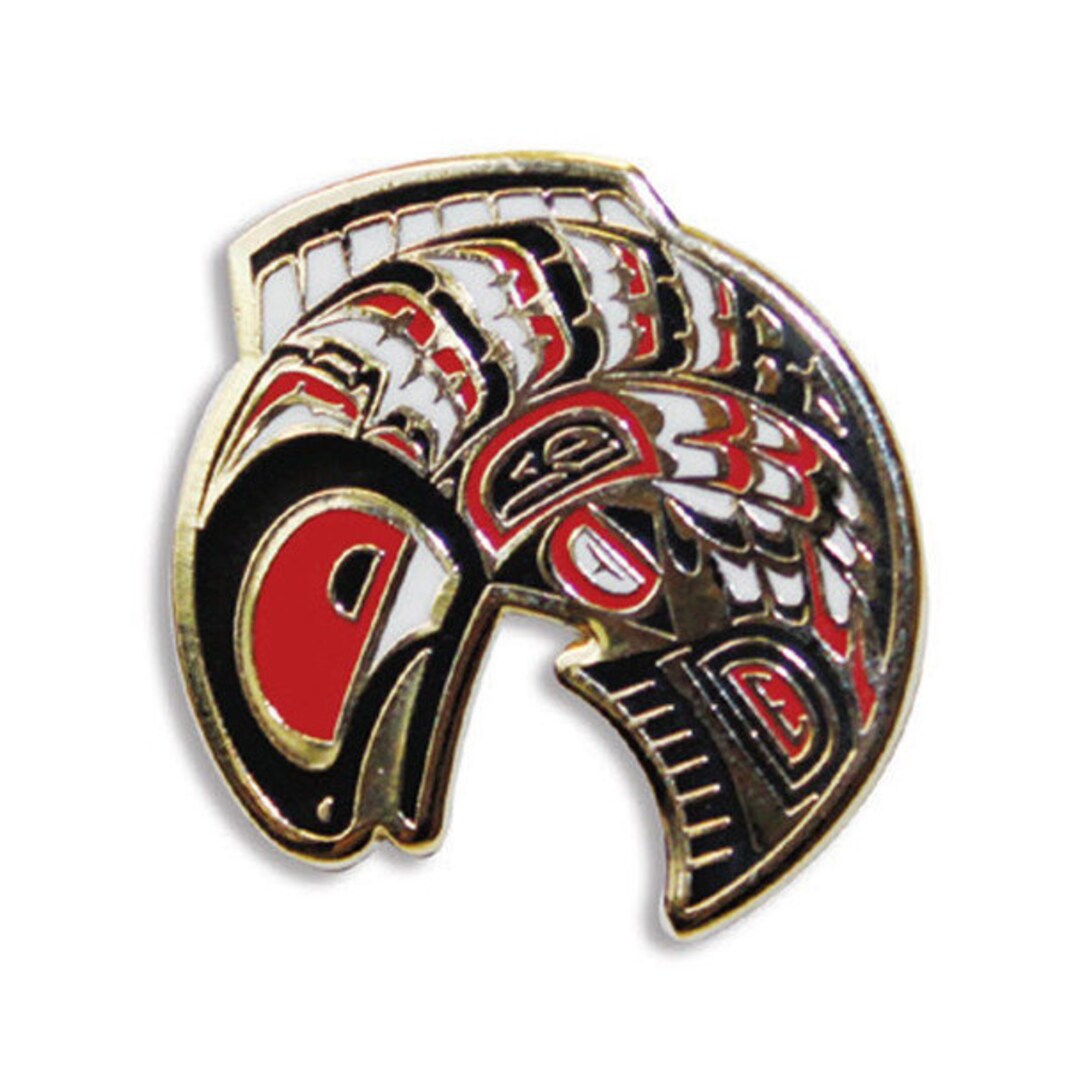 Haisla First Nations 'salmon' Enamel Pin Brooch Pacific North West ...