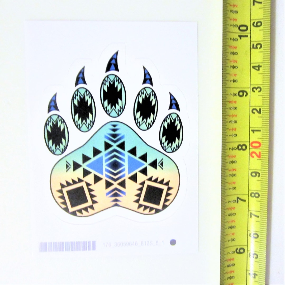 First Nations 'bear Claw' Sticker Decal Pacific North West Coast Native ...