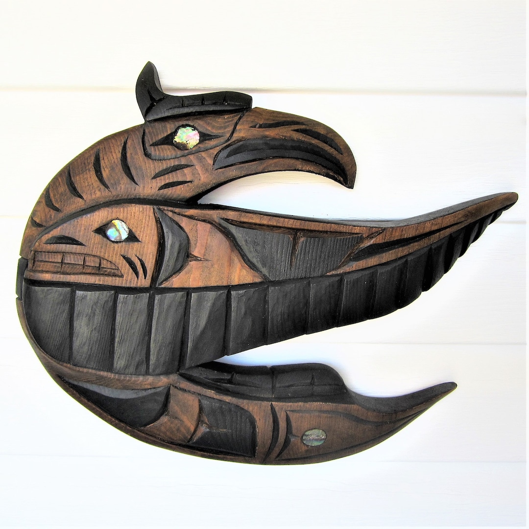 Nuu Chah Nulth First Nation 'kingfisher' Carving Pacific North West ...