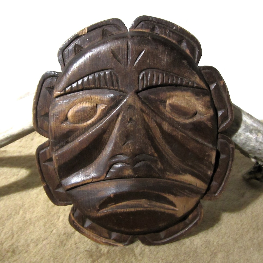 Nuu Chah Nulth First Nation 'sun' Cedar Wood Carving Pacific North West ...