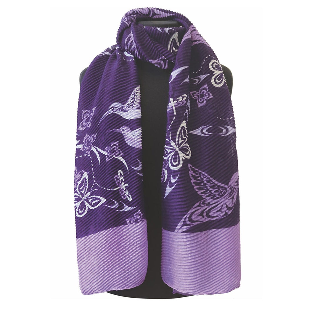 Coast Salish First Nation 'hummingbird' Eco Scarf Pacific North West ...