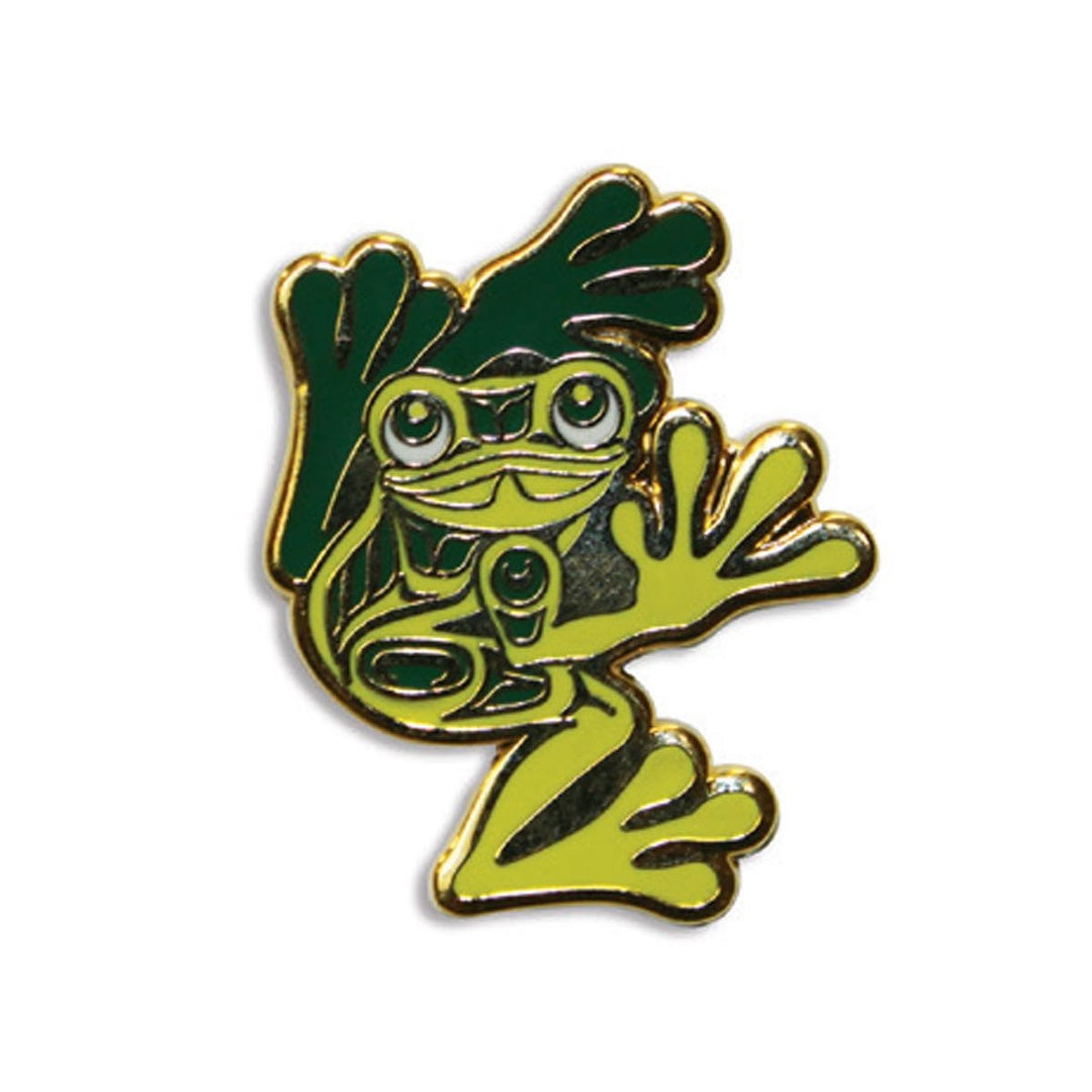 Tsimshian First Nations 'frog' Enamel Pin Brooch Pacific North West ...