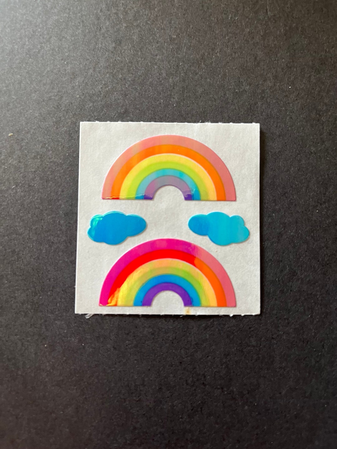 Sandylion Vintage 80s Shiny Rainbow Stickers - Etsy
