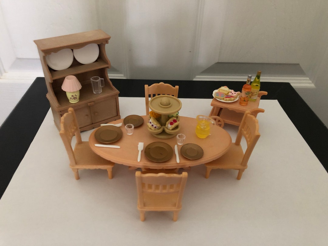 Sylvanian Rare Table, Chairs, Unit and Accesories - Etsy
