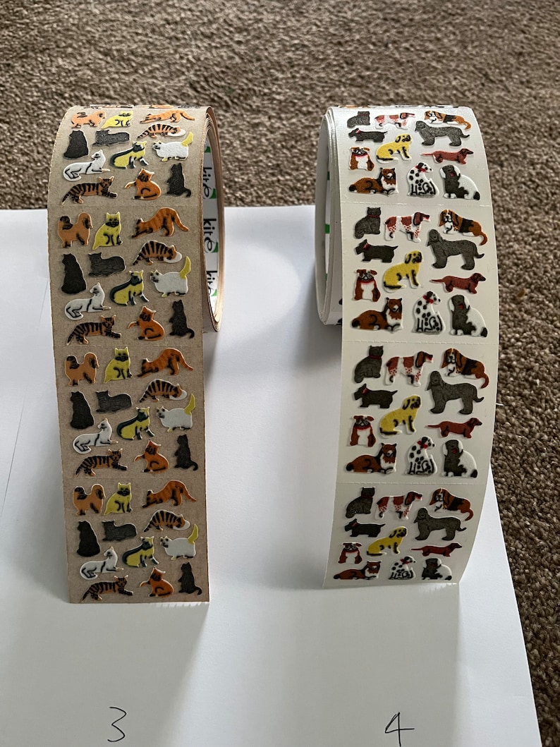 Stickermagic Fuzzy Sticker Rolls - Please Choose From Drop Down List - Etsy