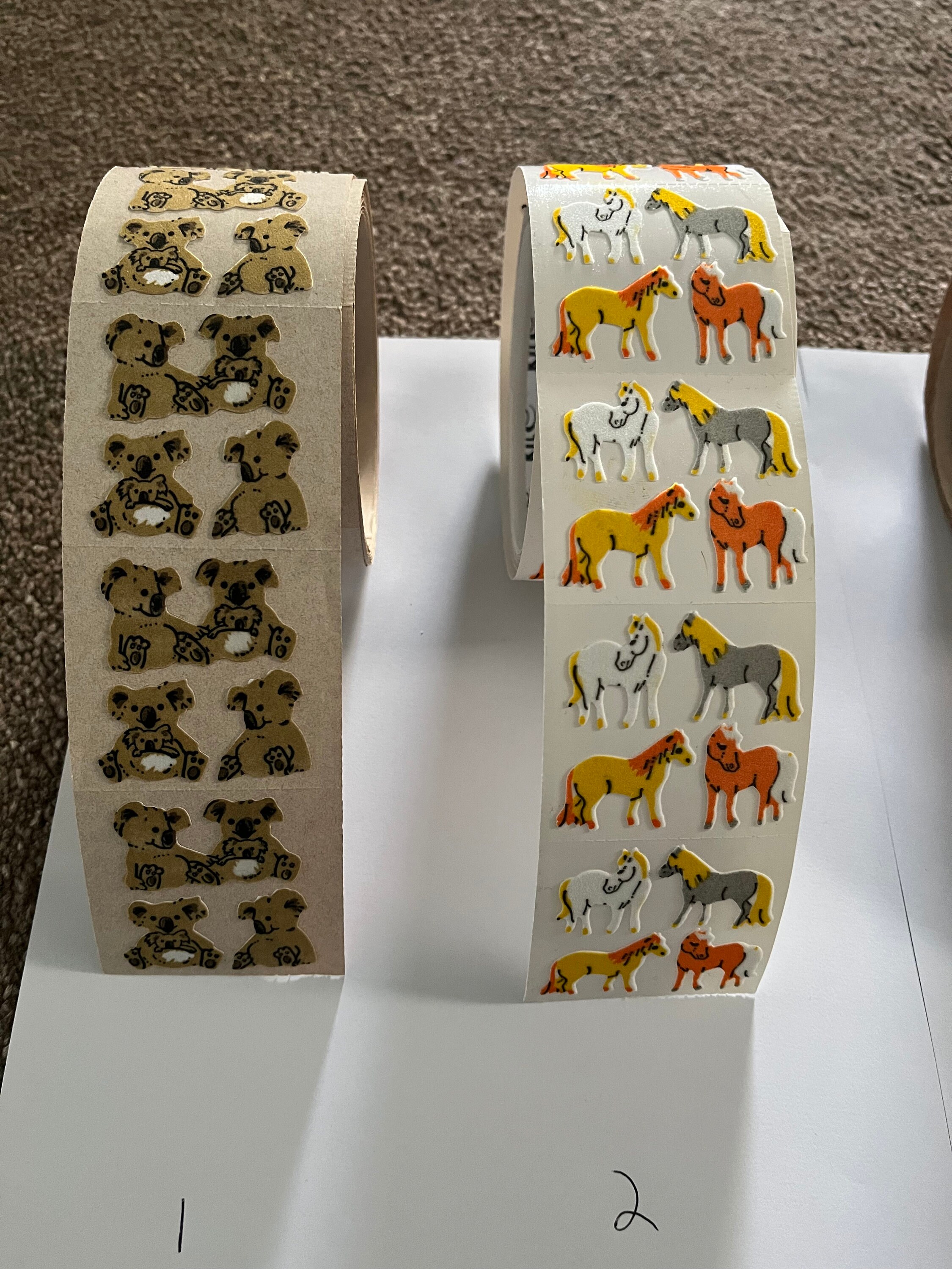 Stickermagic Fuzzy Sticker Rolls - Please Choose From Drop Down List - Etsy
