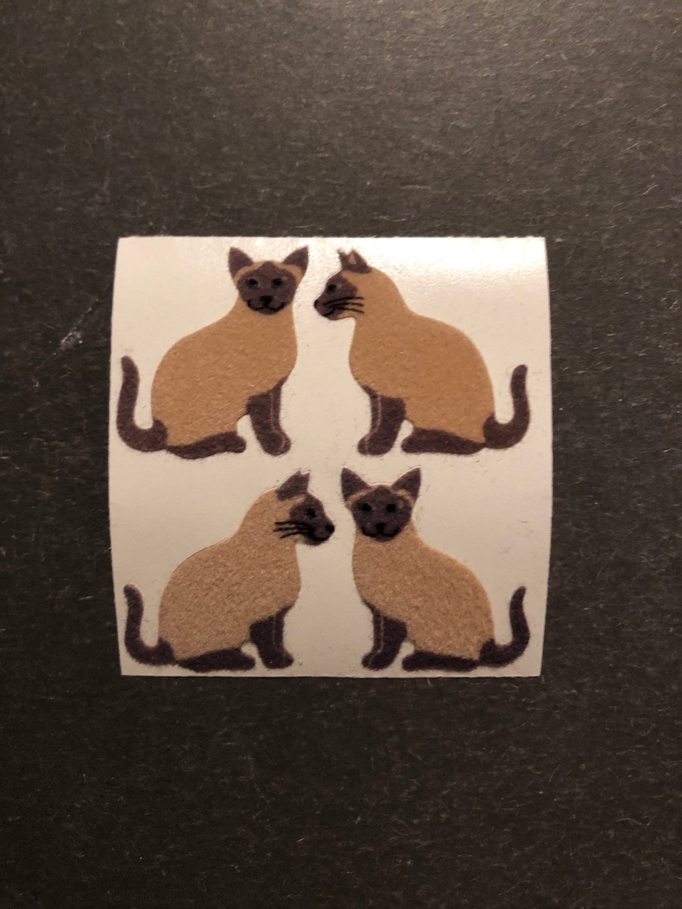 Sandylion Vintage Rare Fuzzy Siamese Cat Stickers - Etsy