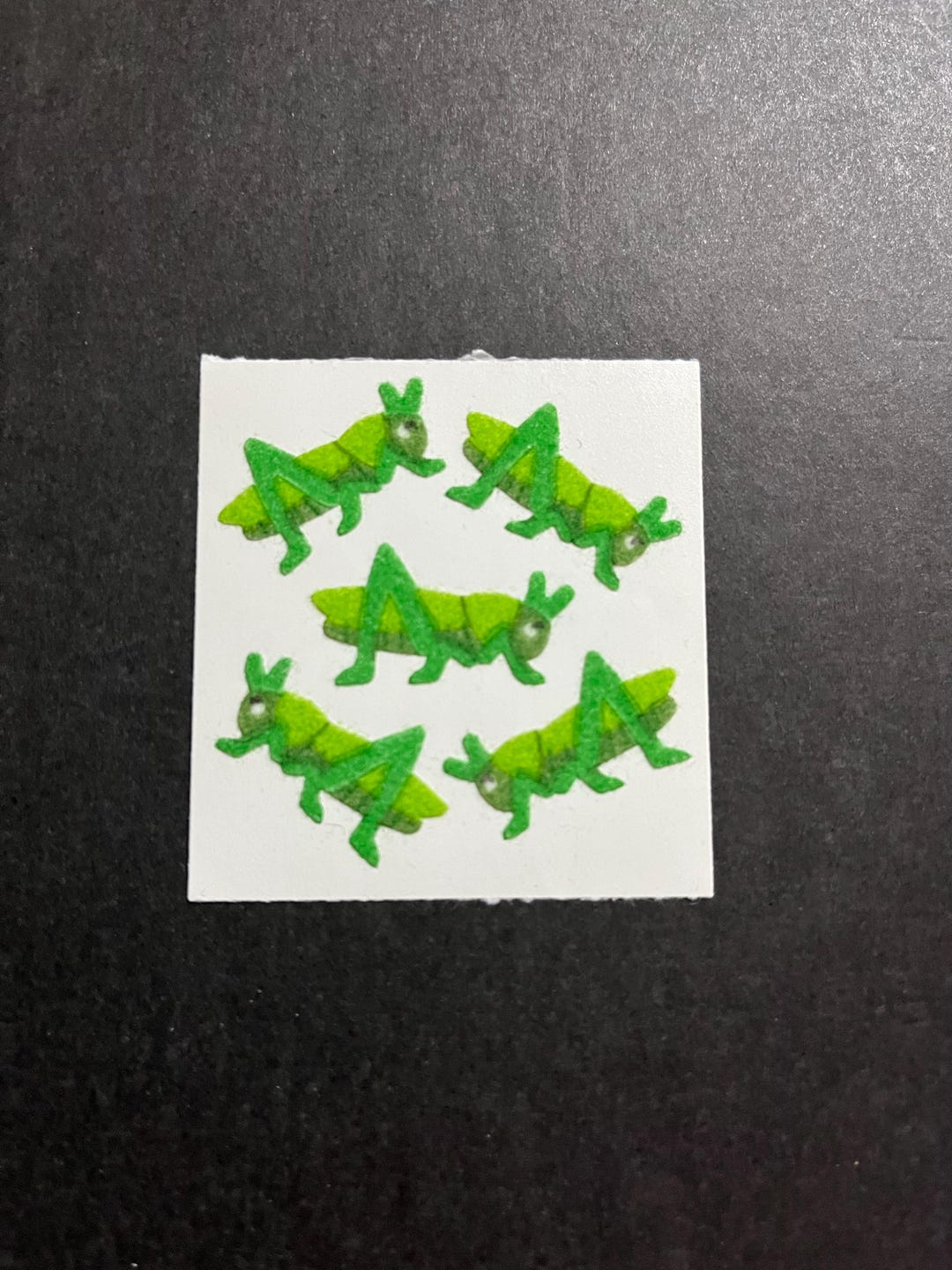 Sandylion Vintage Rare Fuzzy Grasshopper Stickers - Etsy