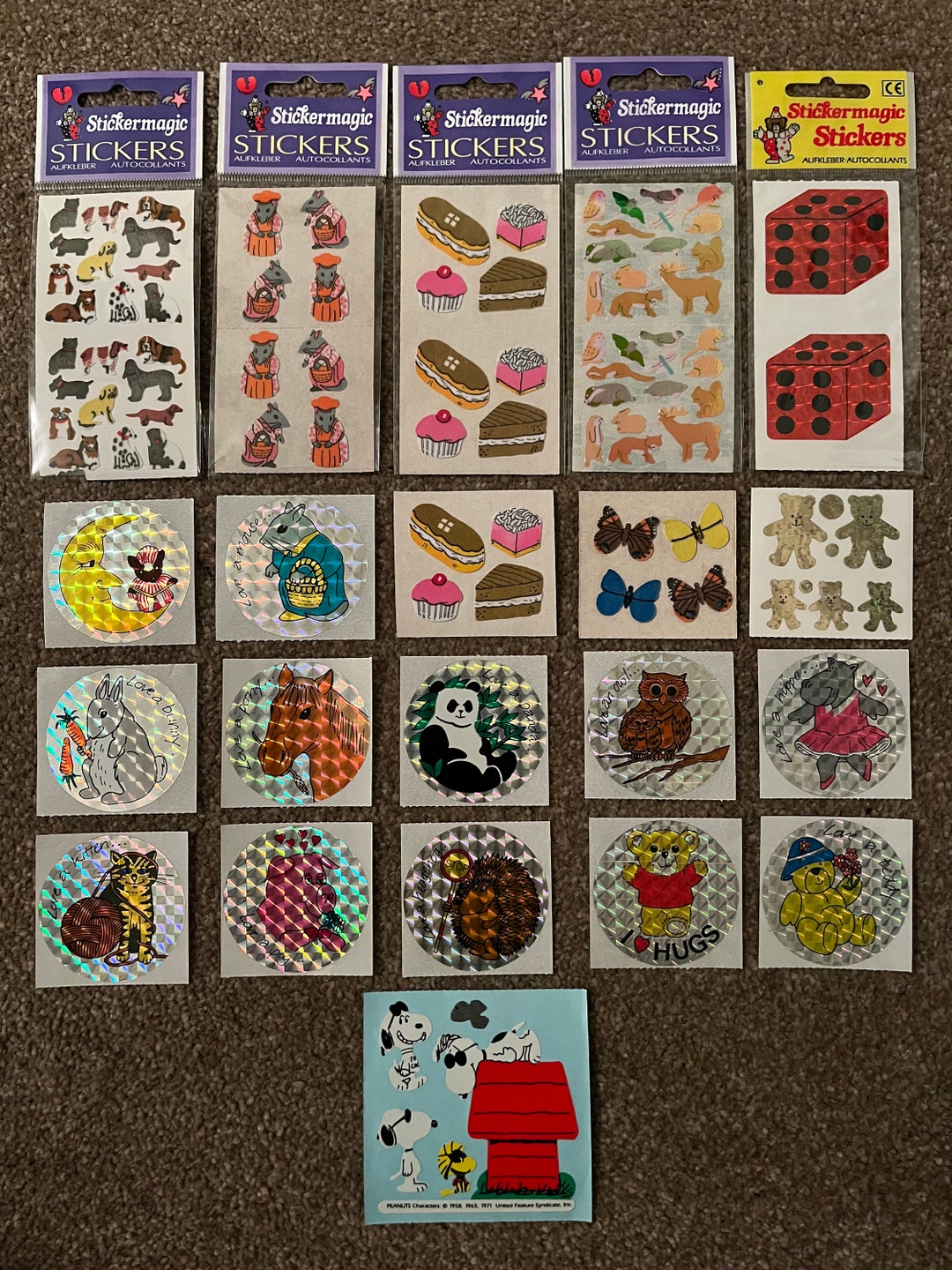 Stickermagic Fuzzy, Pearl, Prisma, Paper Stickers - Please Choose From ...