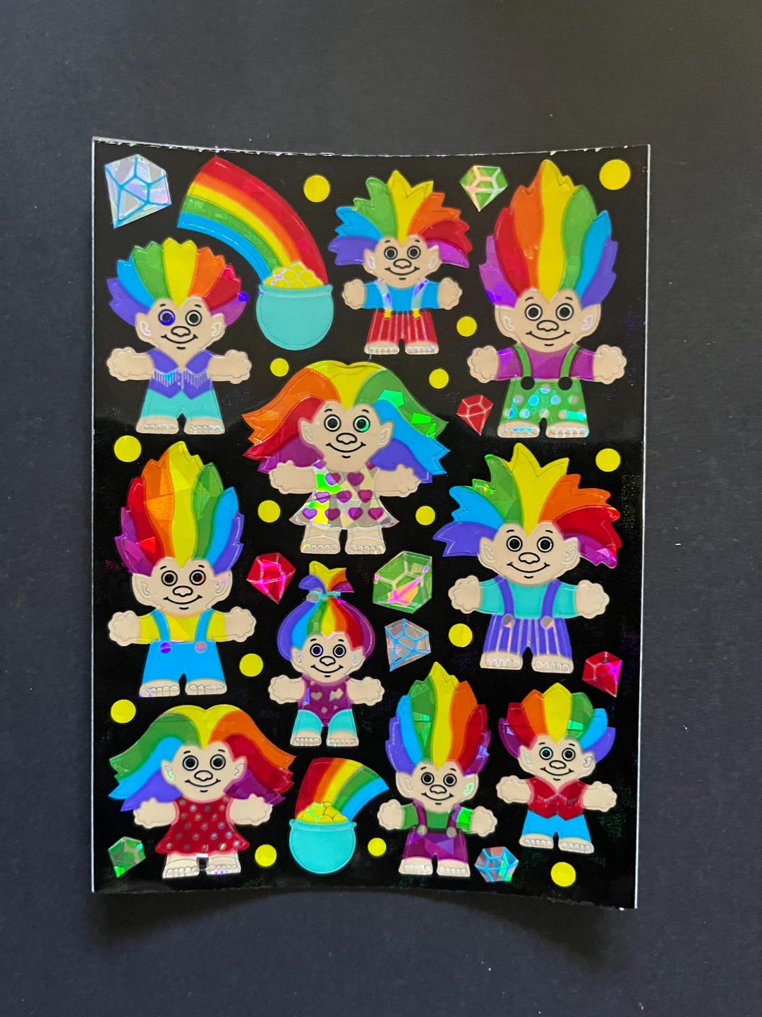 Sandylion Vintage Rare Maxi Prisma Shiny Troll Stickers - Etsy