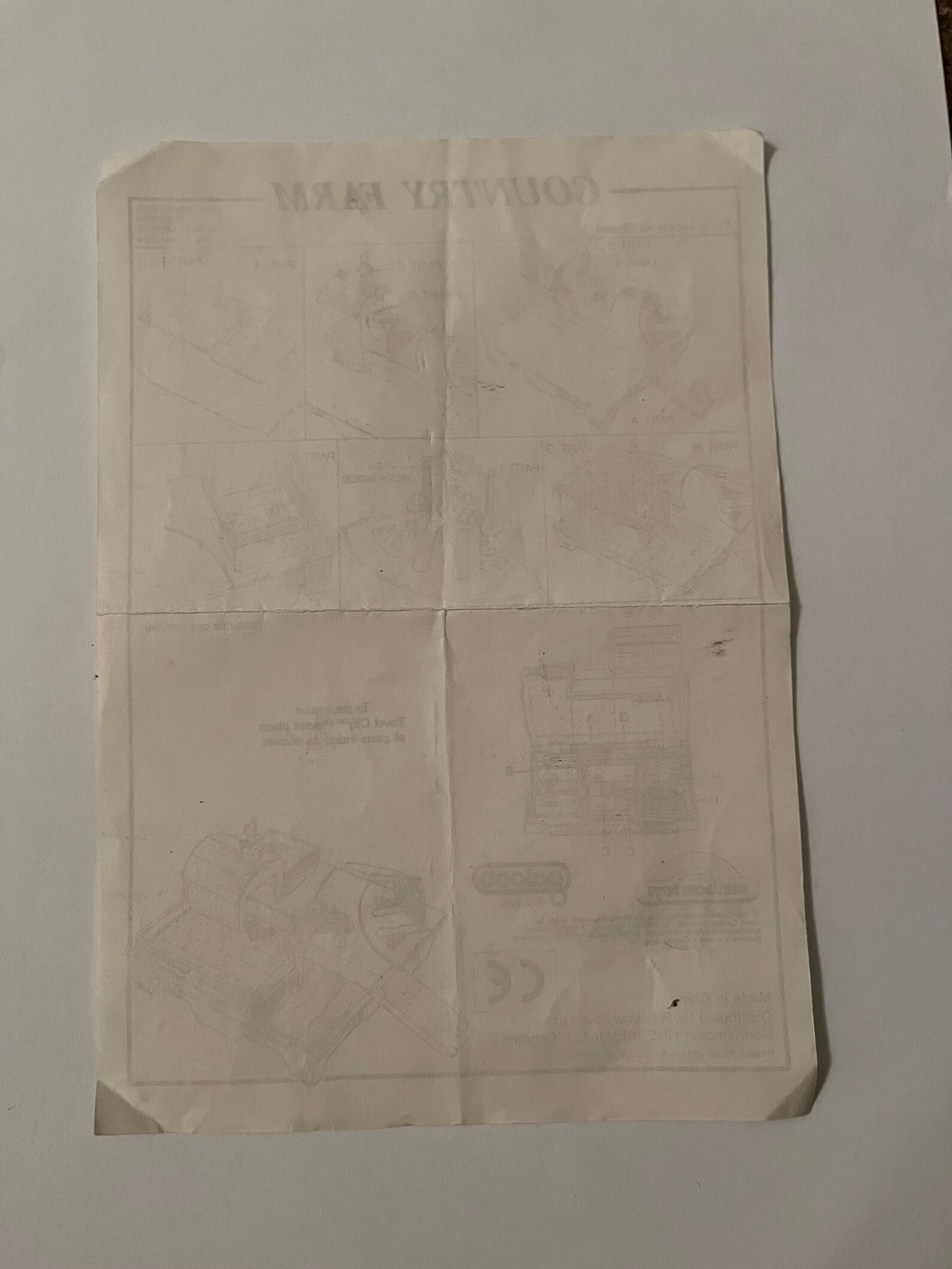 Micro Machines Vintage Rare Country Farm Instructions - Etsy