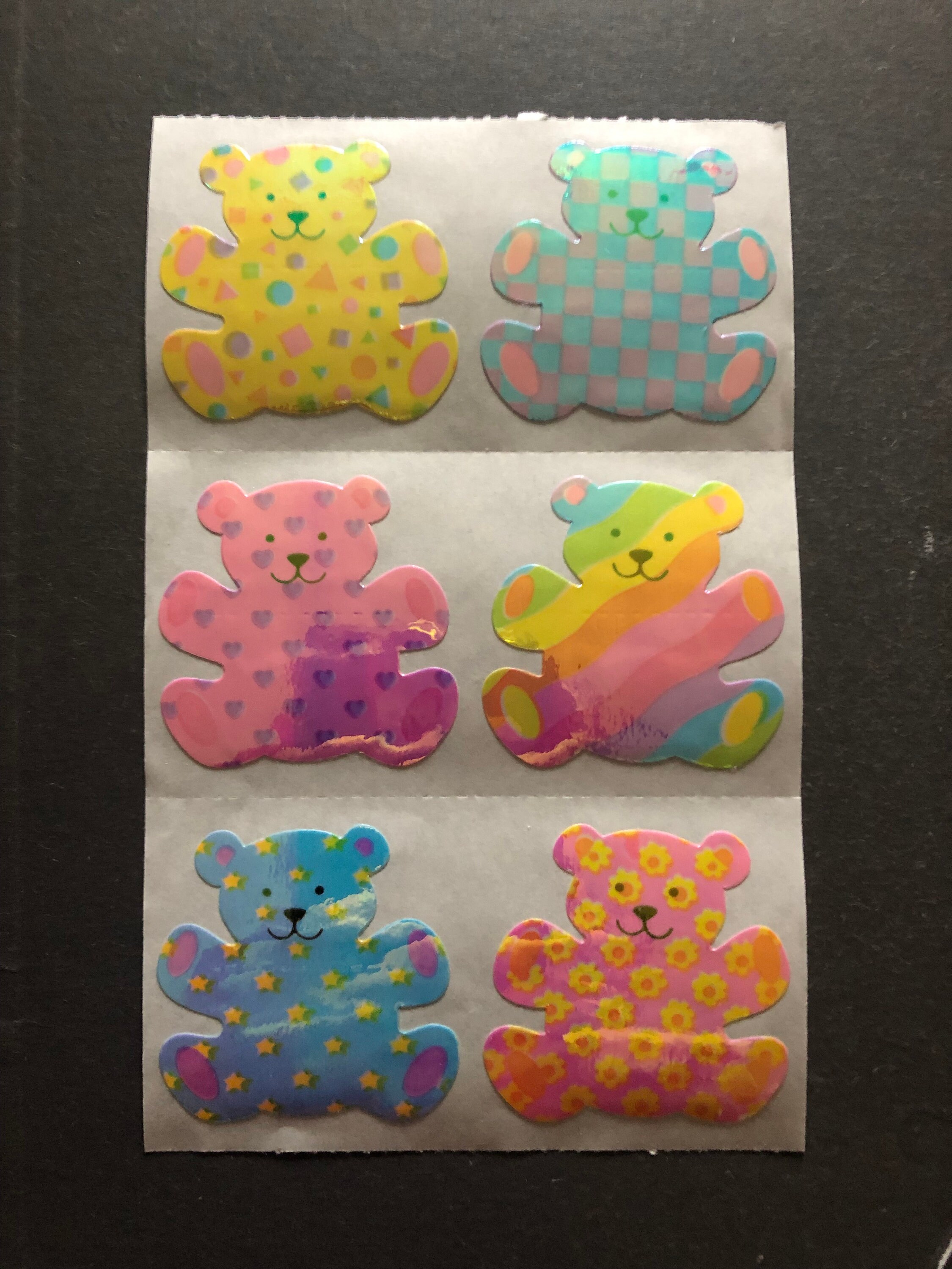 Sandylion Vintage Very Rare Shiny Large Bear Stickers - Etsy