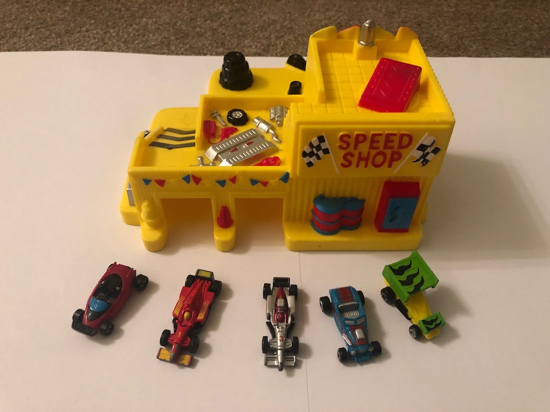 Hasbro Speed Shop Building Plus Cars - Etsy