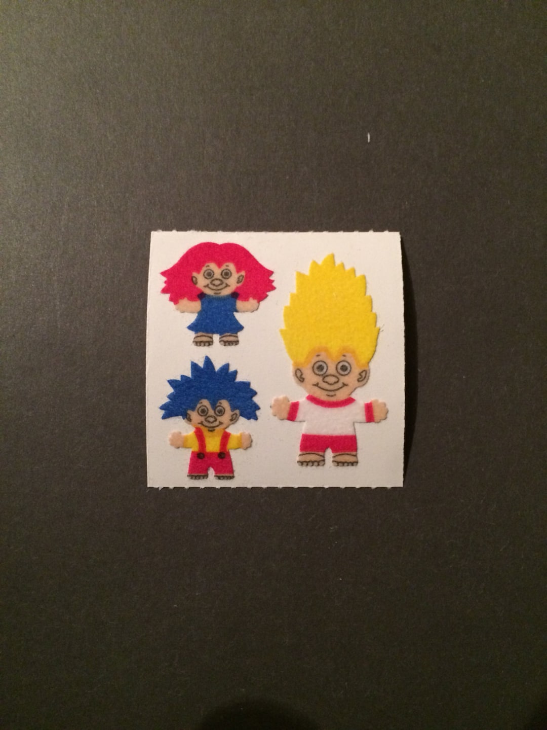 Sandylion Vintage Rare Fuzzy Troll Stickers - Etsy