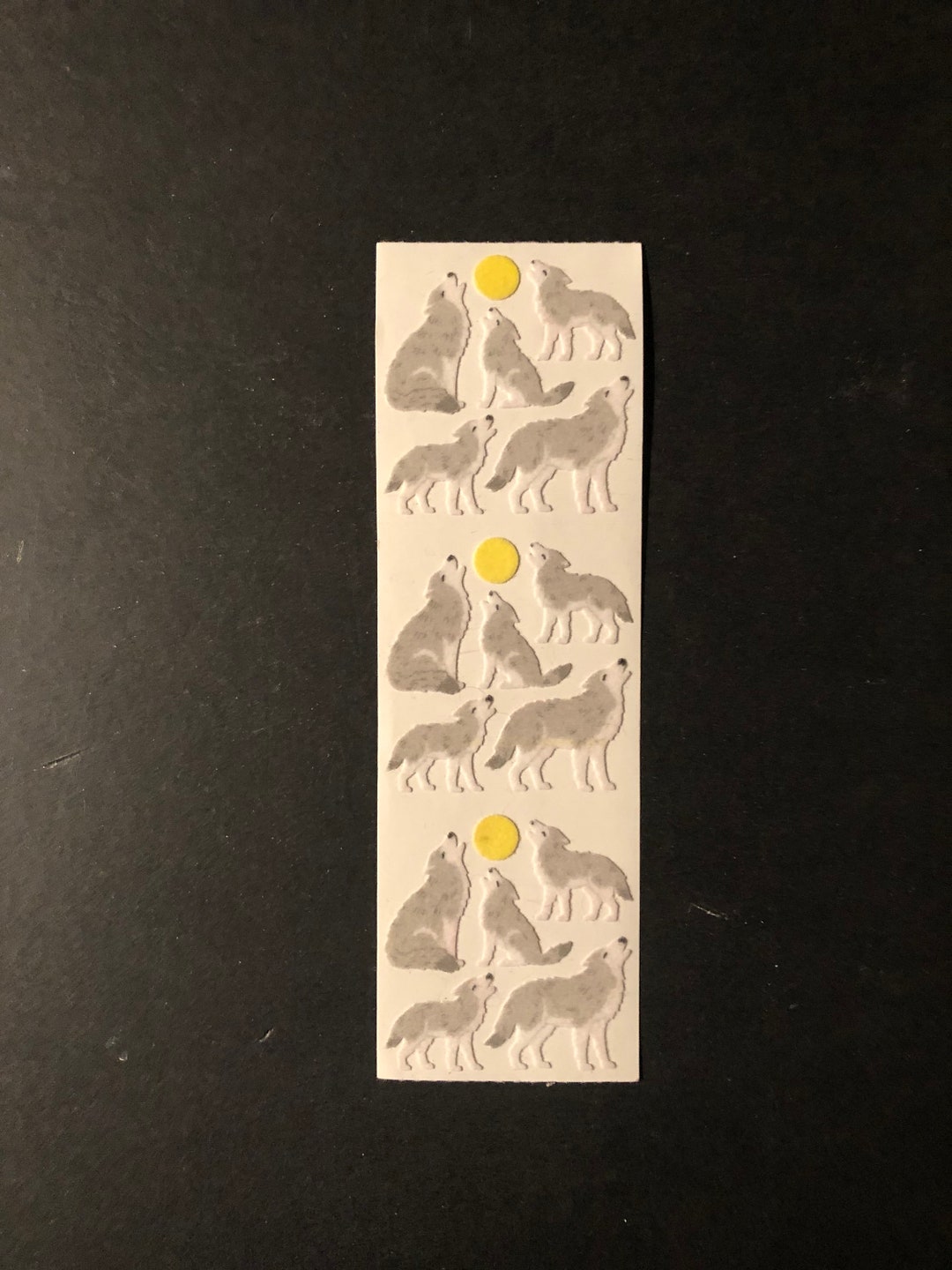 Sandylion Vintage Very Rare Fuzzy Wolf Stickers - Etsy