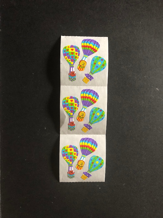 Sandylion Vintage Very Rare Paper Hot Air Balloon Sticker | Etsy