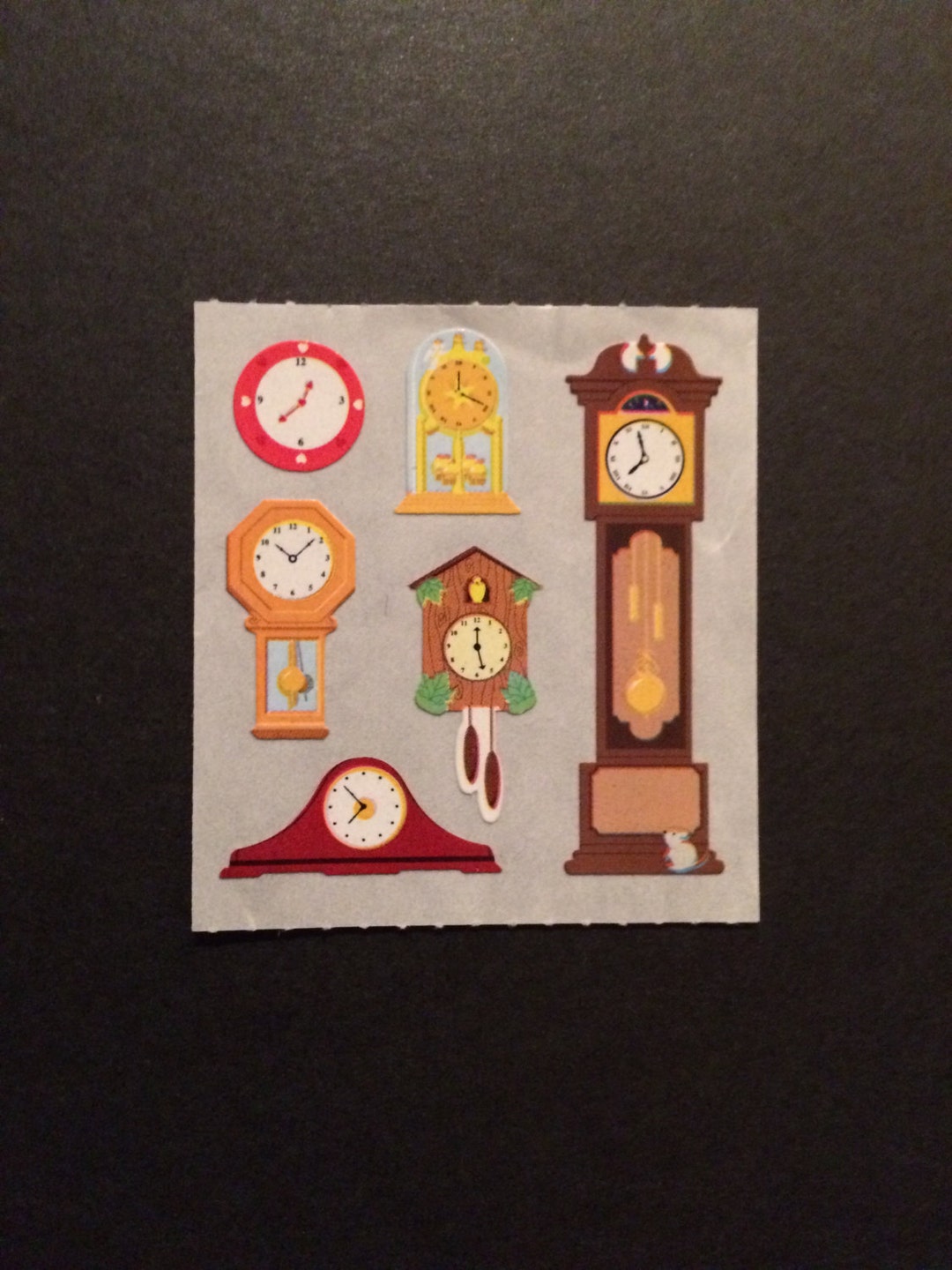 Sandylion Vintage Rare Kromekote/paper Clock Stickers - Etsy